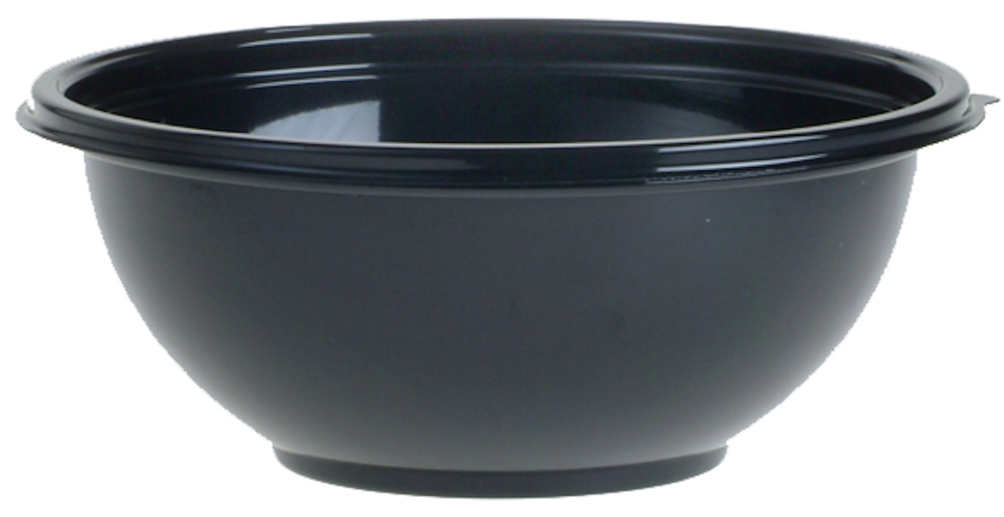 Salad bowl black 1000ml Ø18cm - Sabert