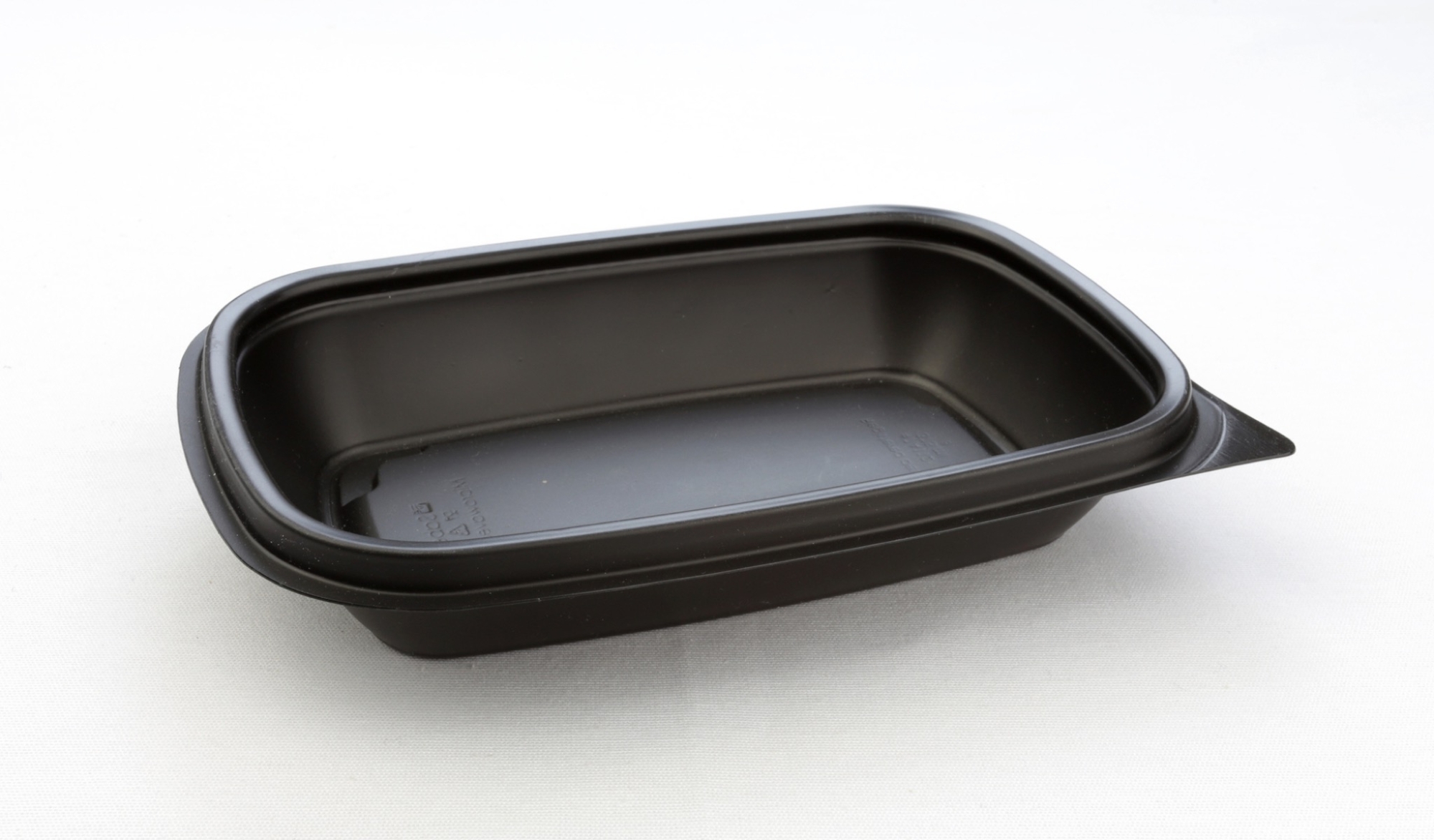 Rectangular container Black 375ml 20x13cm - Sabert
